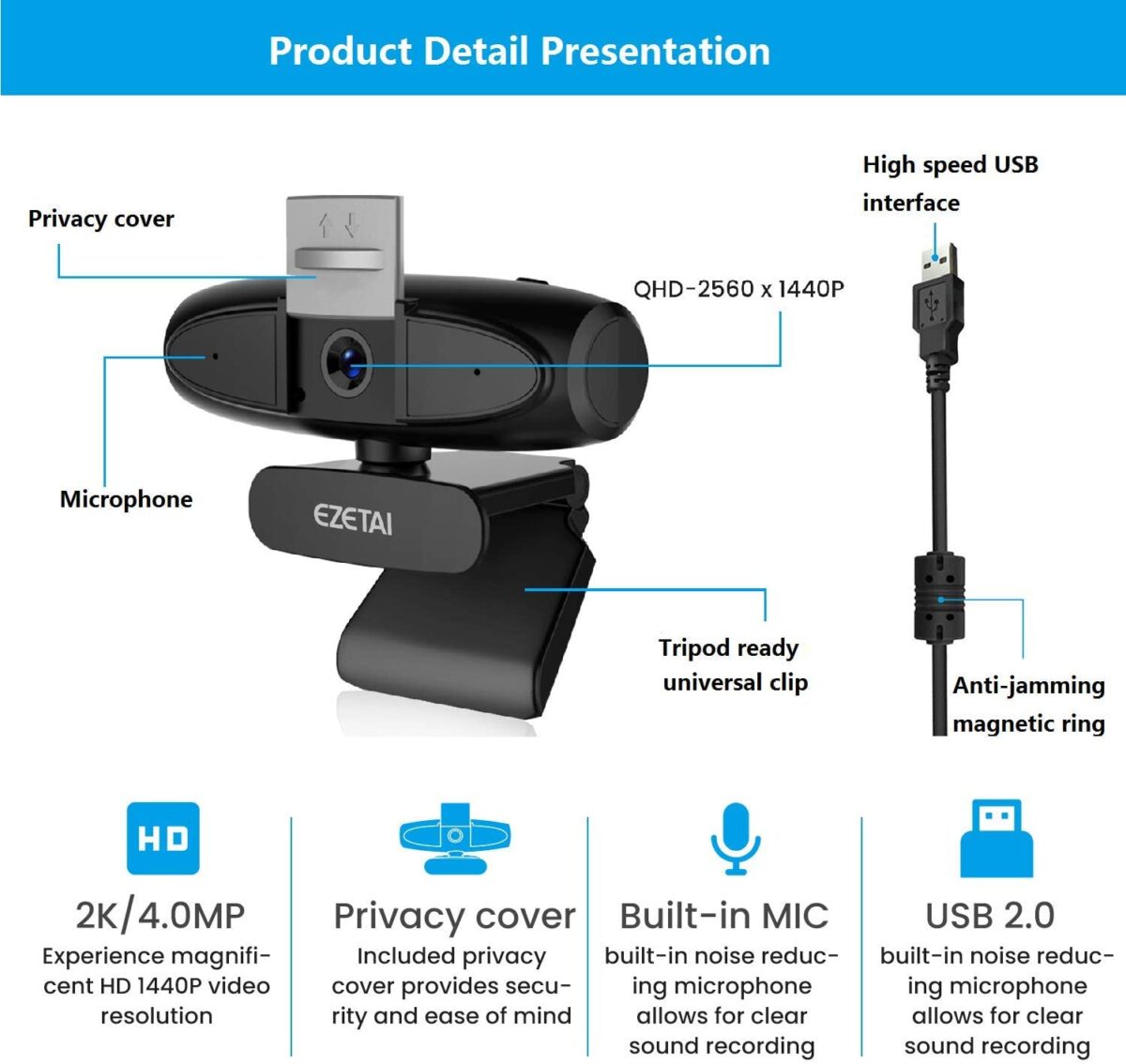 1440P USB Webcam – ezetai.